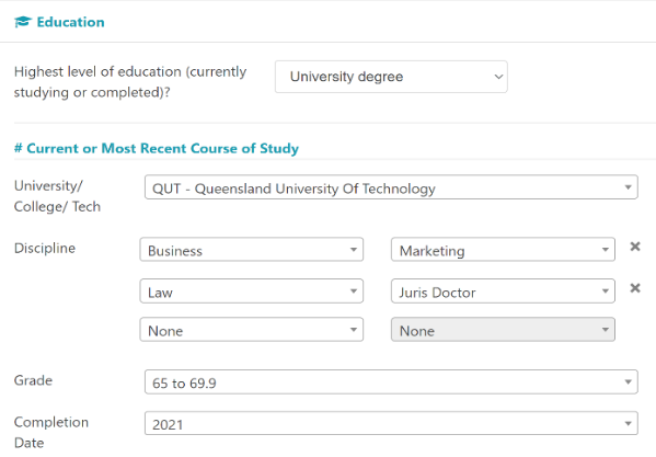Applicant User Guide - GradSift Australia / NZ